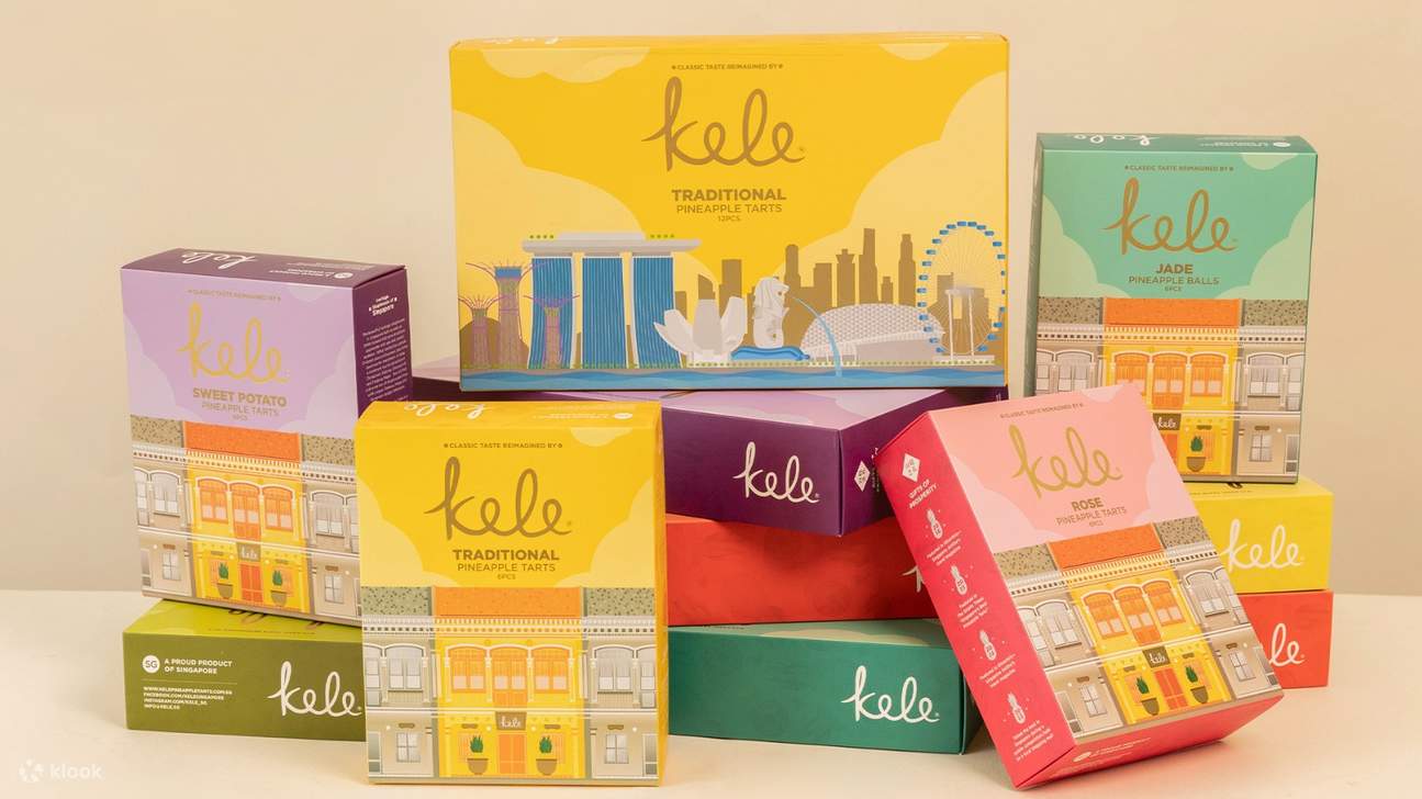 Kele Singapore Pineapple Tart or Ball Souvenir Set - Klook Singapore